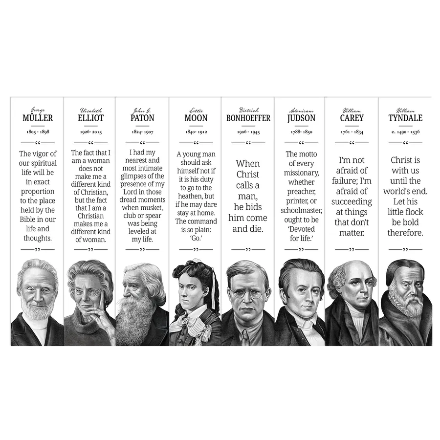 Missions and Martyrs Quotes Bookmark Set | Missional Wear